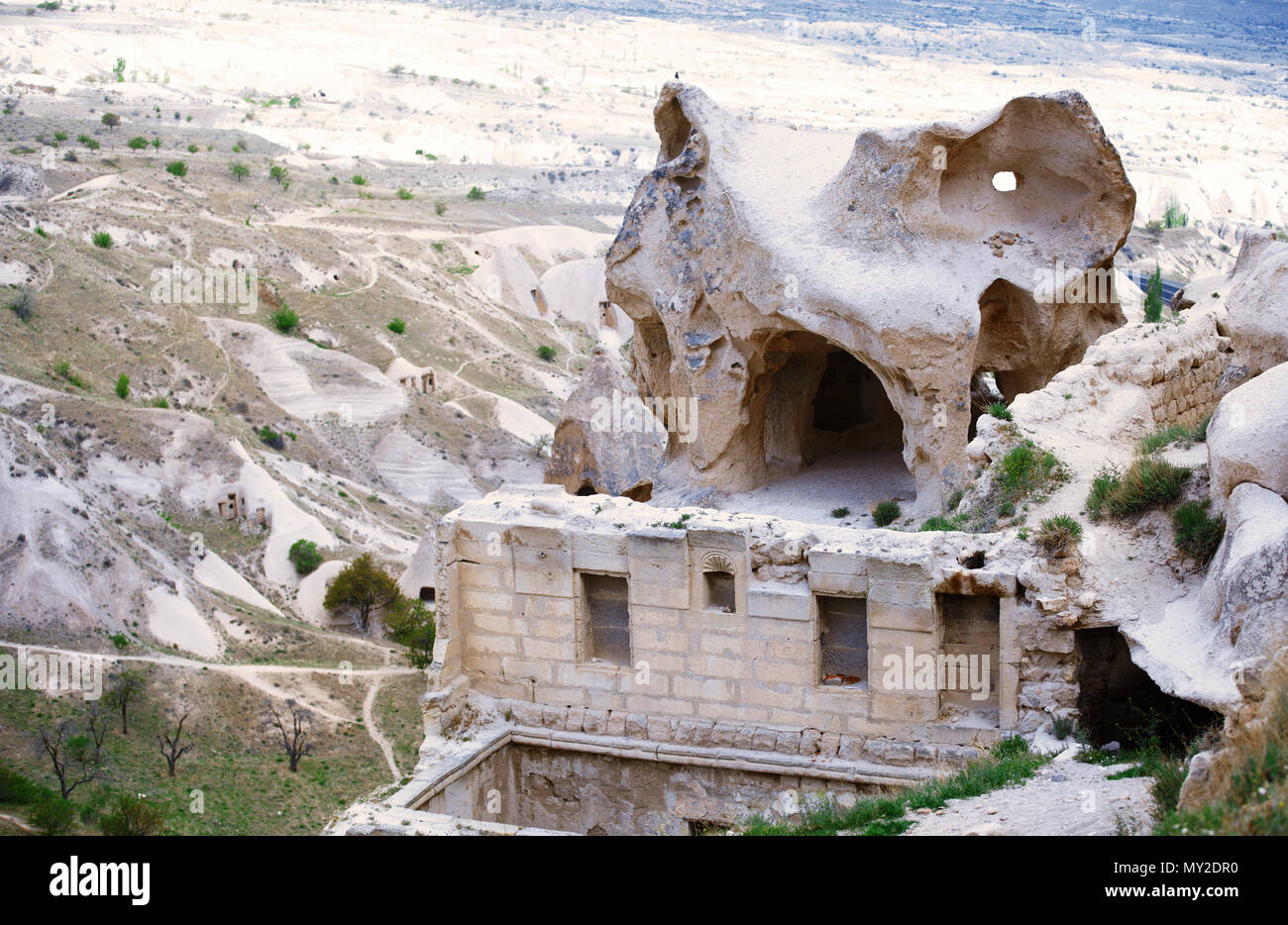Ruins of the ancient Greek temple in Cappadocia, Turkey Stock Photo - Alamy