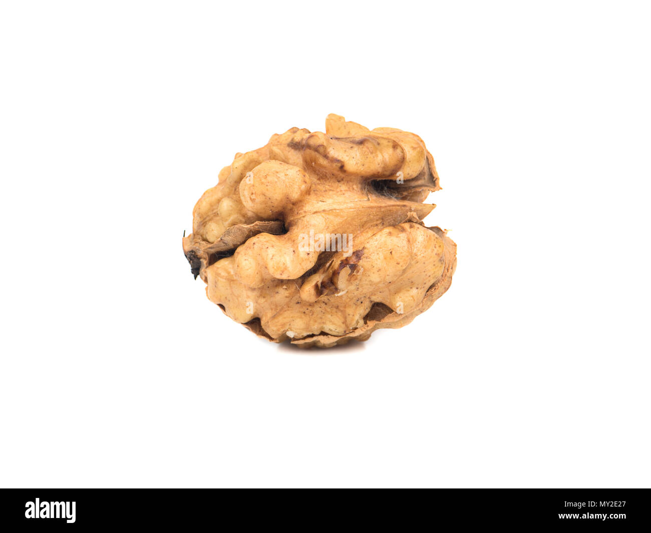 Fresh walnuts without the shell on white background Stock Photo - Alamy