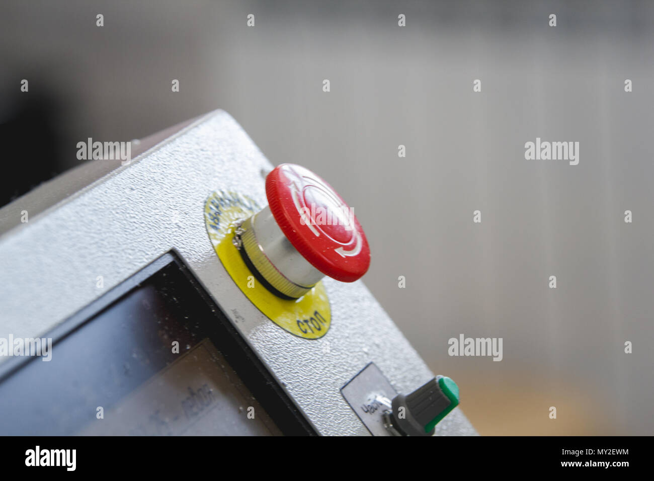 Mechanical stop reset button hi-res stock photography and images - Alamy
