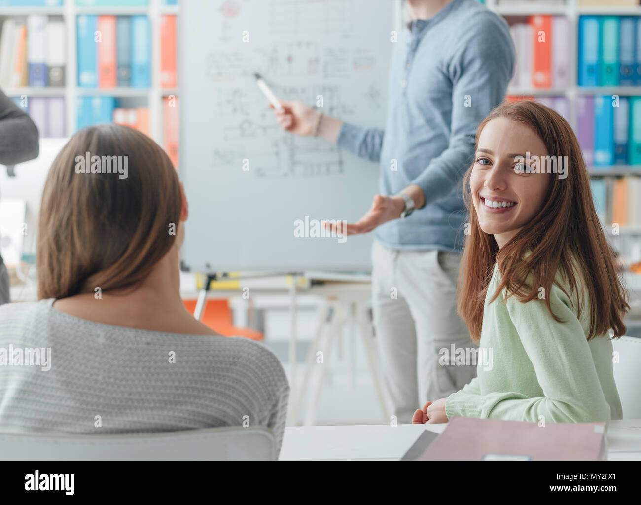 Giving a lecture hi-res stock photography and images - Alamy