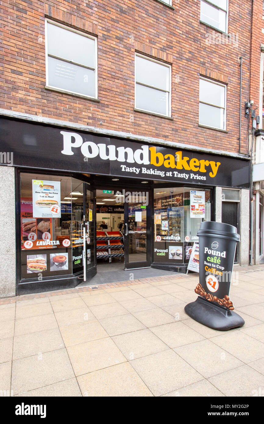 Poundbakery shop in Crewe Cheshire England UK Stock Photo - Alamy