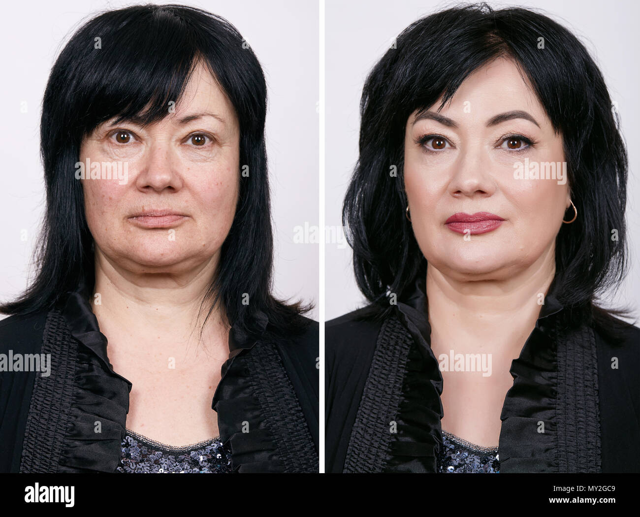 Beautiful without makeup hi-res stock photography and images - Alamy