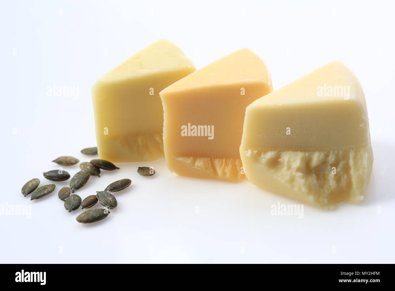Slices of cheese arranged in a specific way Stock Photo - Alamy