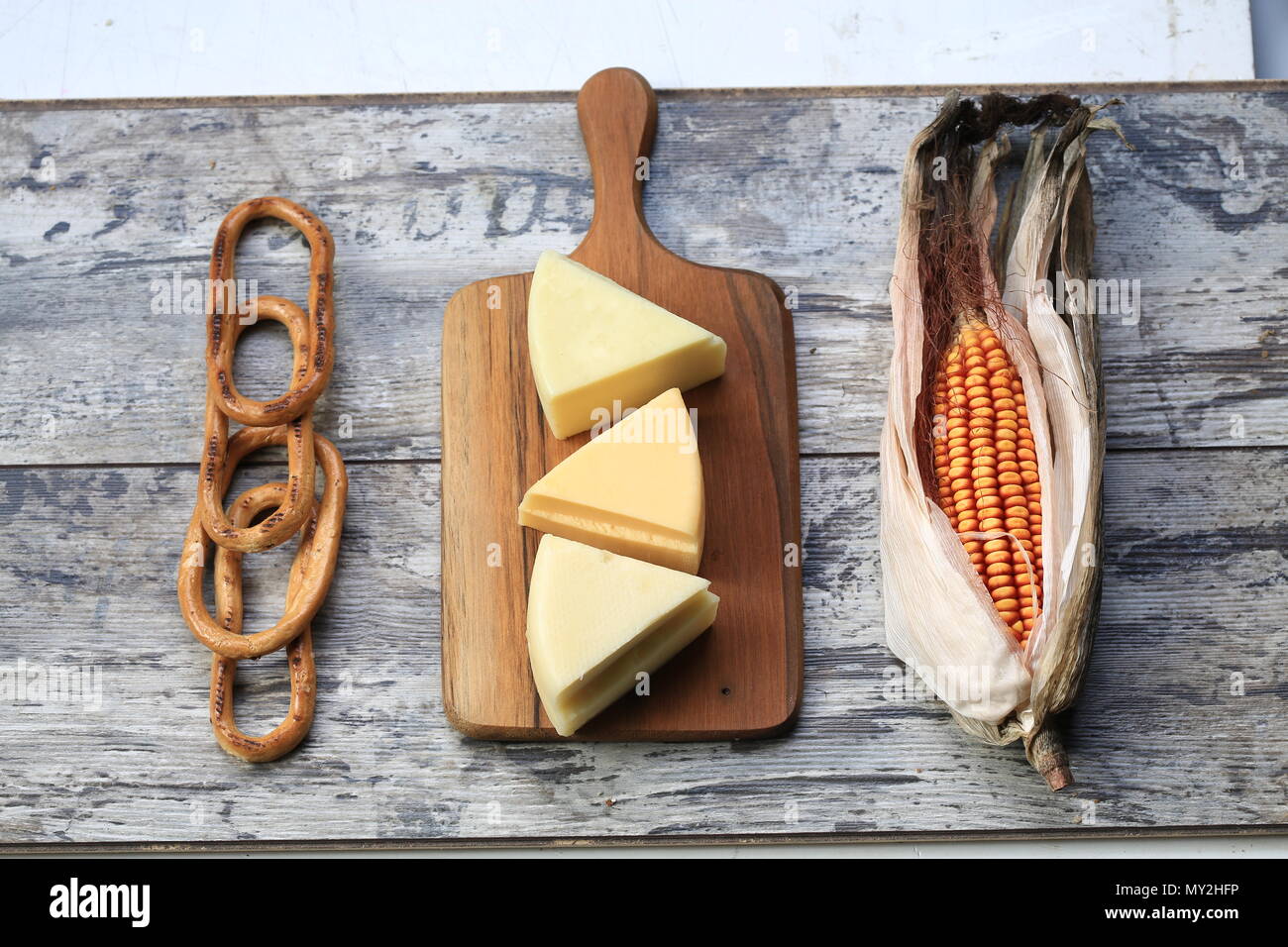 Slices of cheese arranged in a specific way Stock Photo - Alamy
