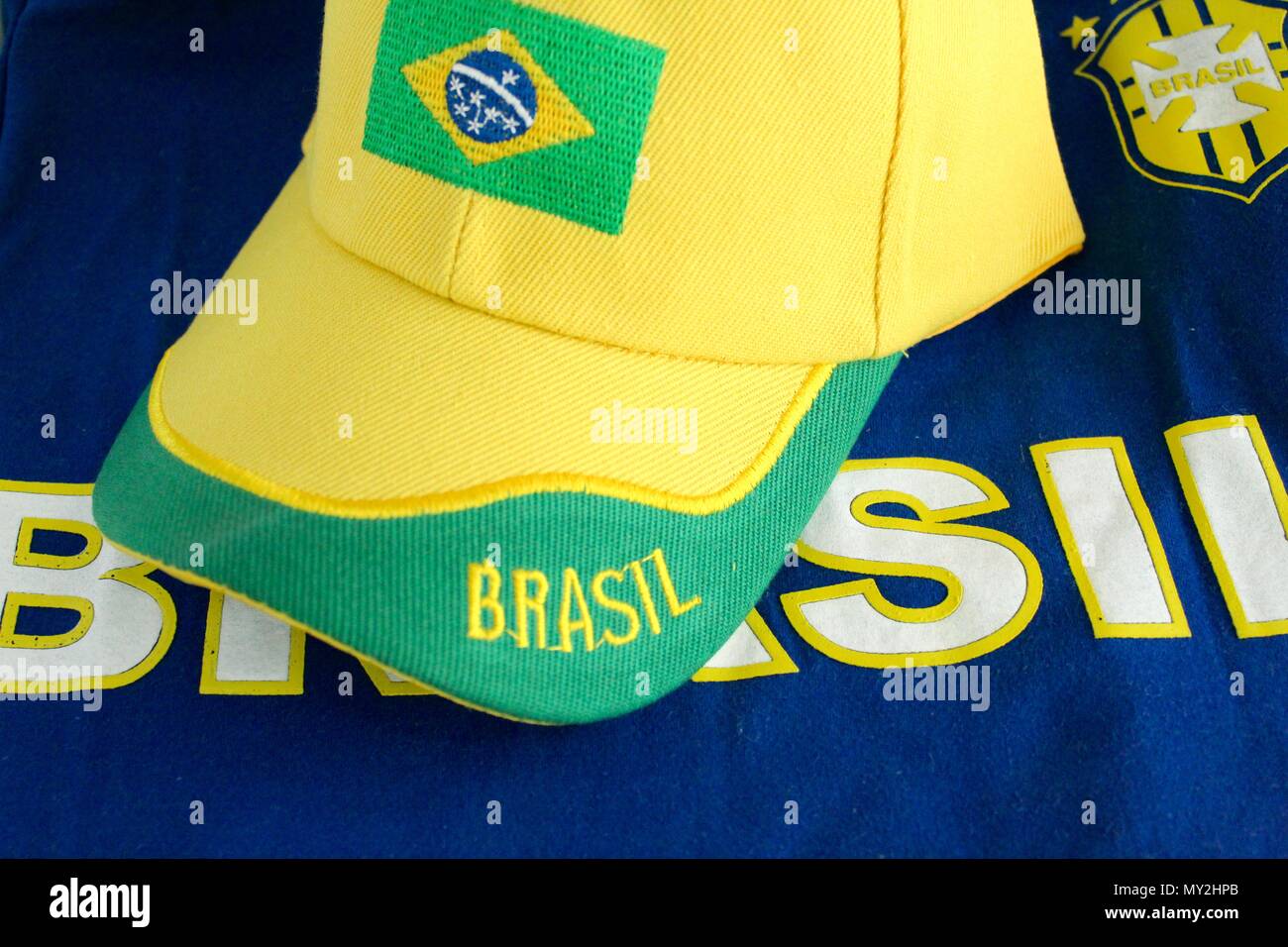 Brazil football shirt hi-res stock photography and images - Alamy