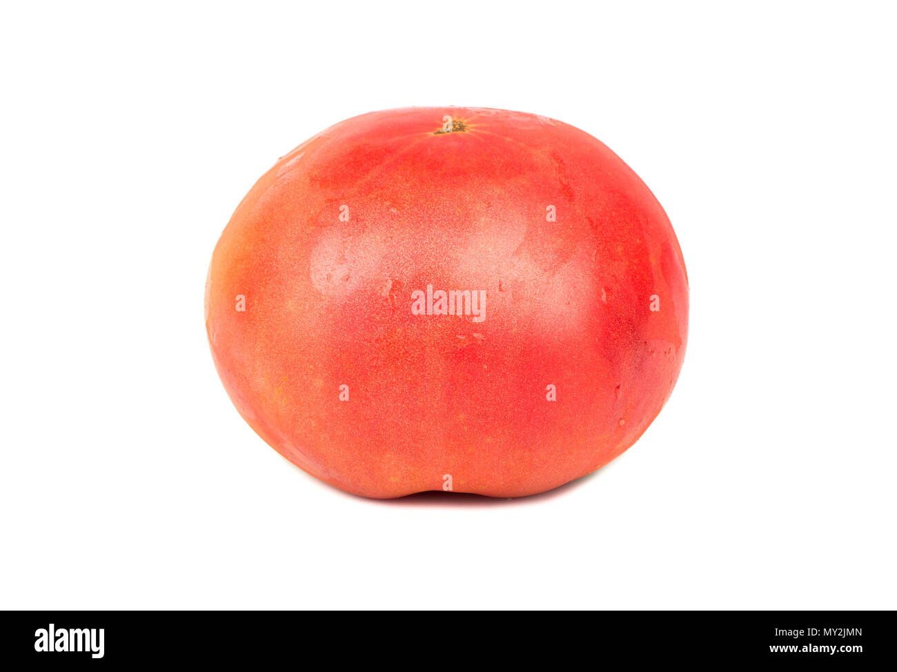 Big red tomato isolated on white background Stock Photo - Alamy
