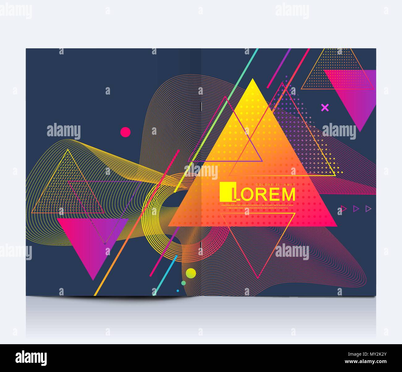 Modern vector template for brochure, Leaflet, flyer, advert, cover ...