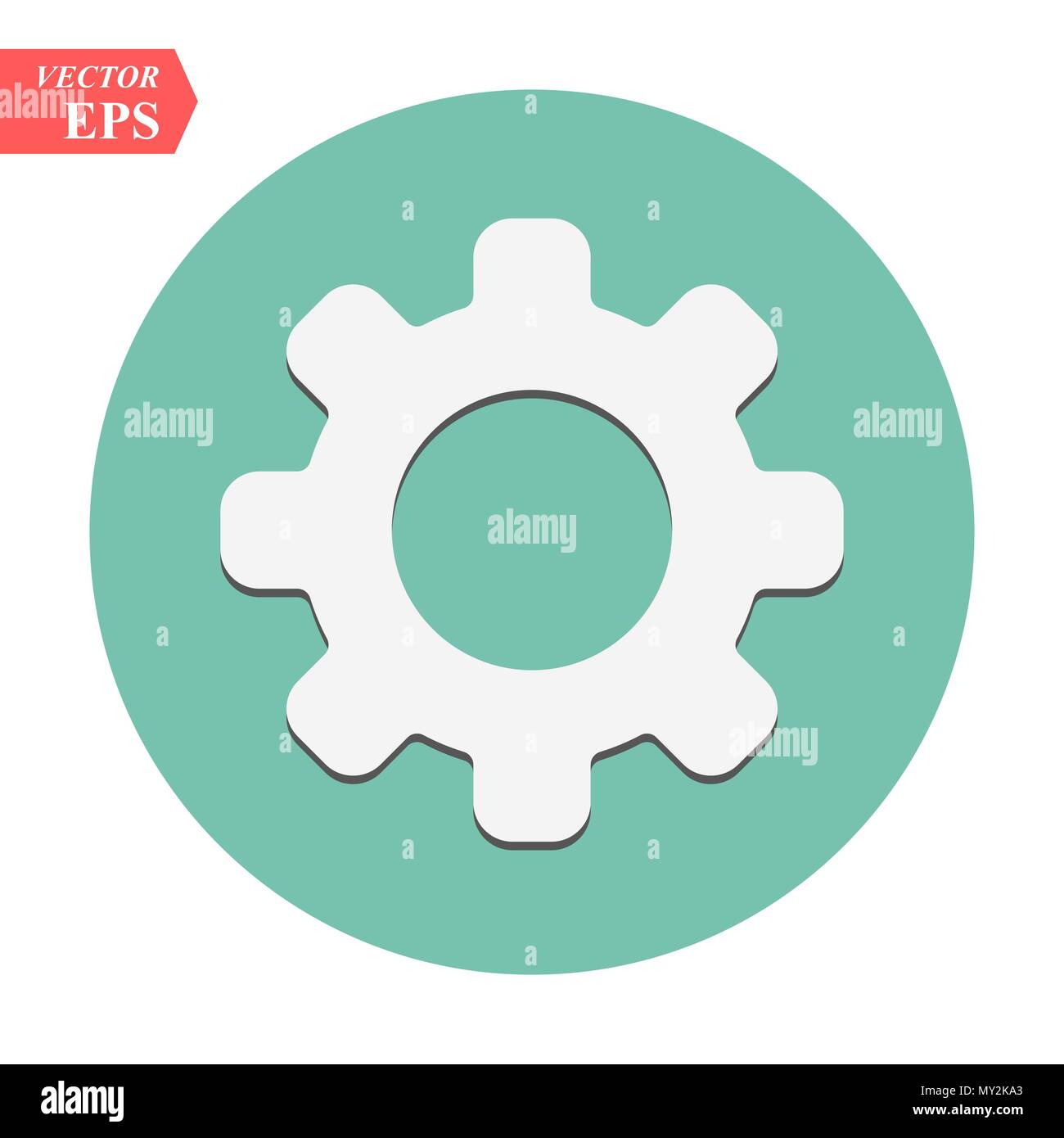 Setting icon vector, Tools, Cog, Gear Sign Isolated on white background ...
