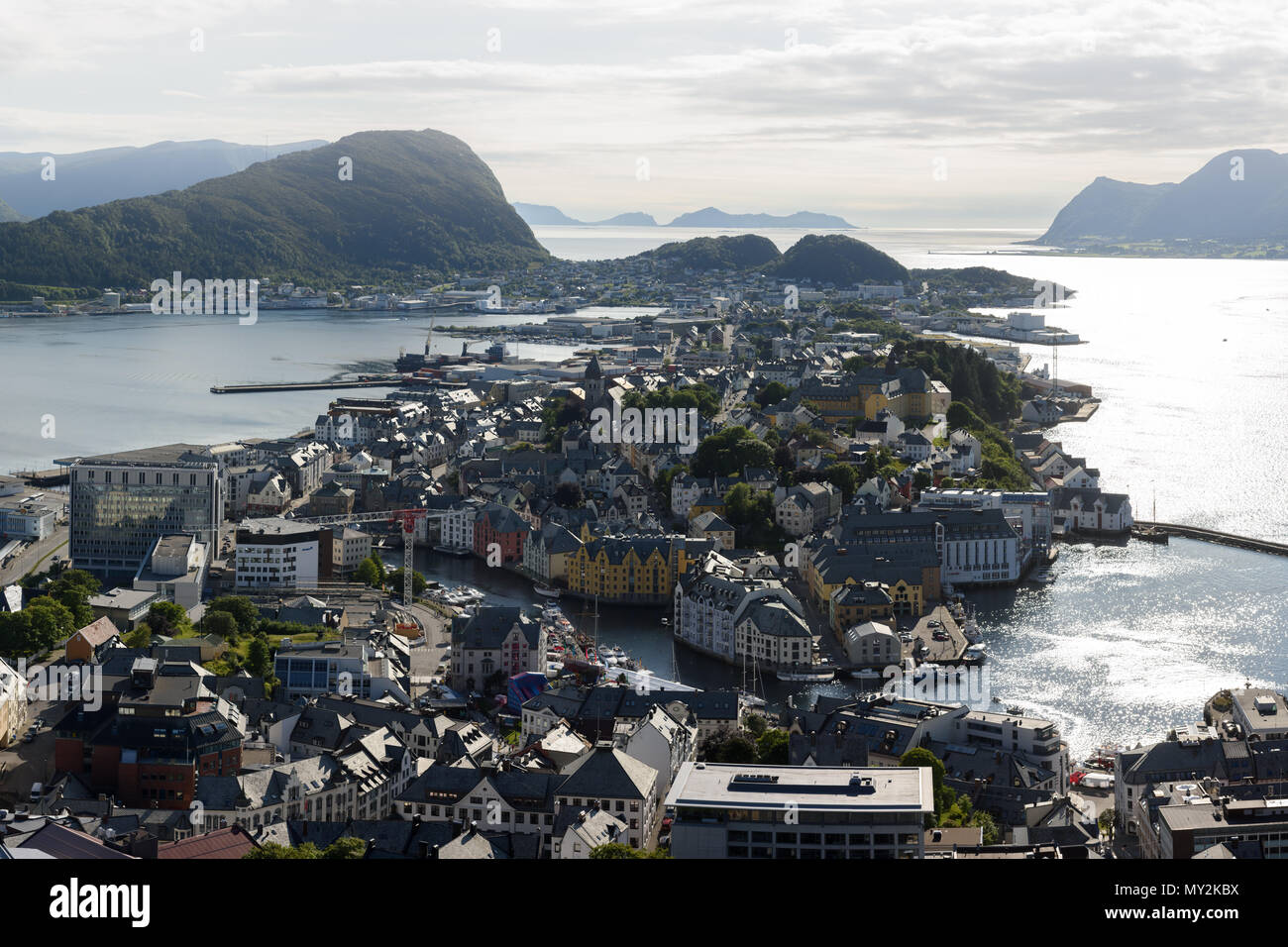 Sunset in alesund hi-res stock photography and images - Alamy