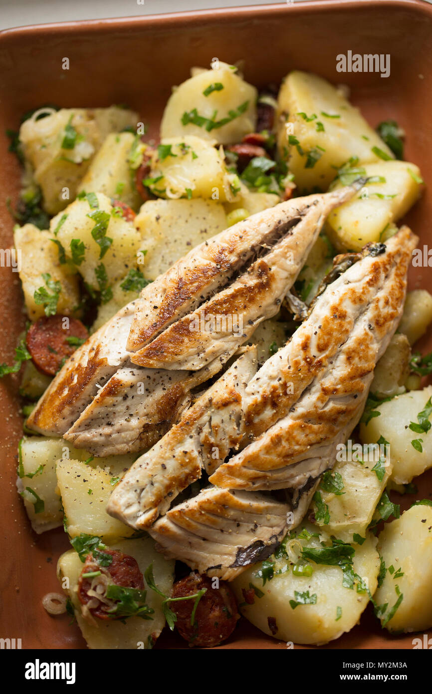 Mackerel recipe from mackerel caught from Chesil beach in Dorset on rod ...