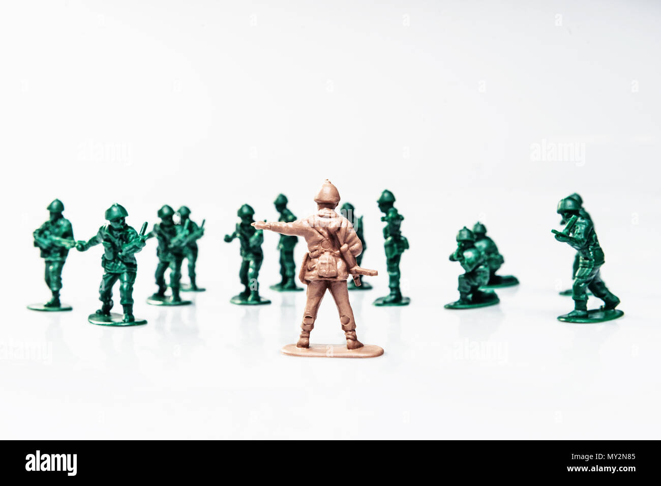 BATTLE OF SOLDIERS ON WHITE BACKGROUND Stock Photo - Alamy