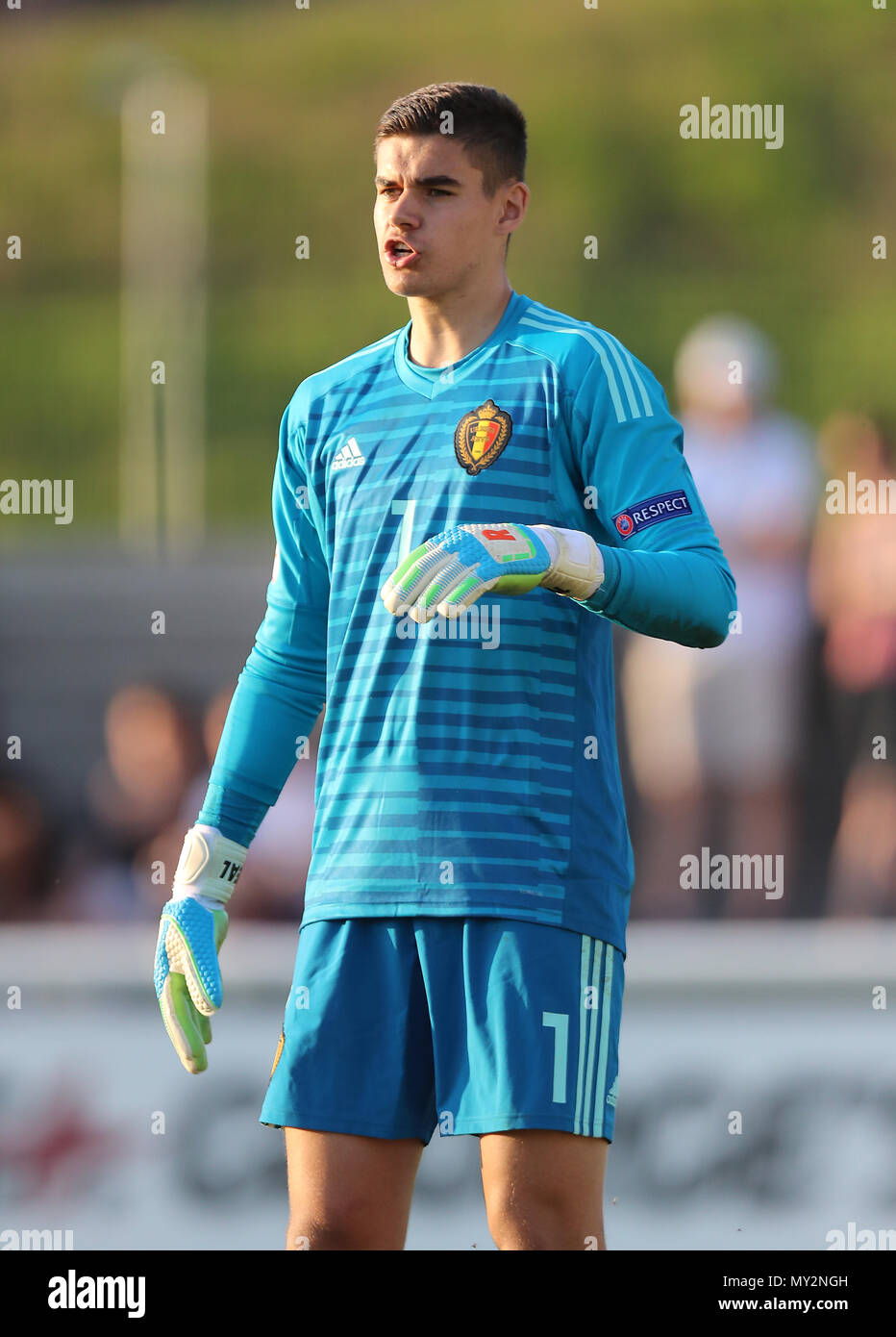 Belgium Goalkeeper Nick Shinton Stock Photo - Alamy