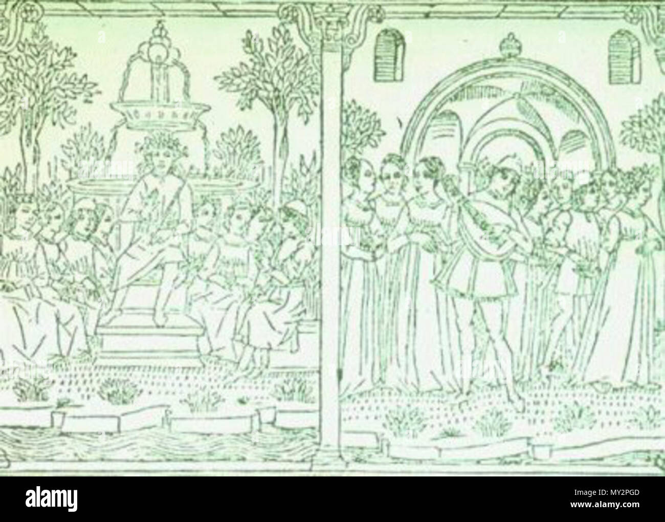 Illustration decameron hi-res stock photography and images - Alamy