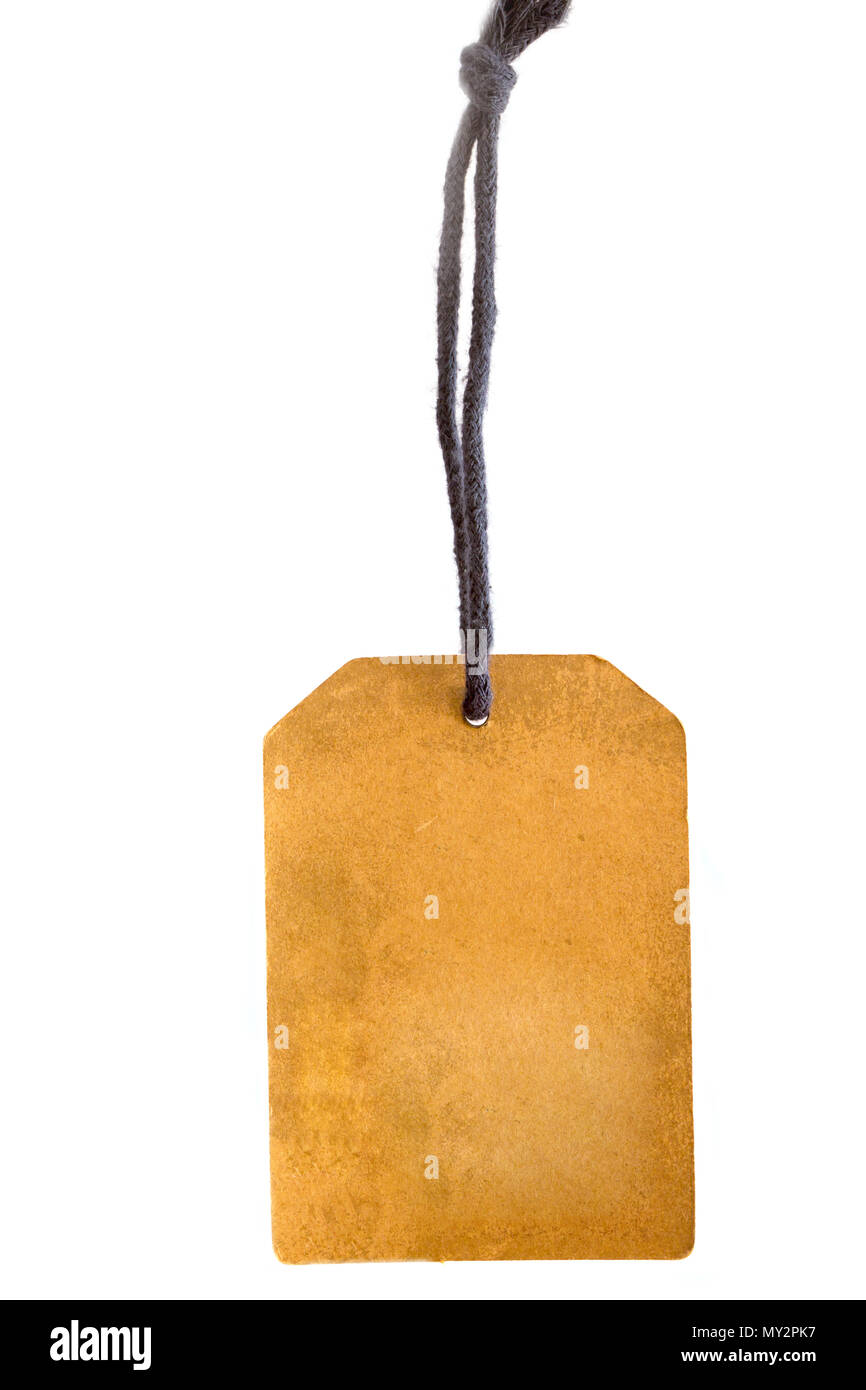 Blank old paper price tag or label set, cardboard price tag label ...