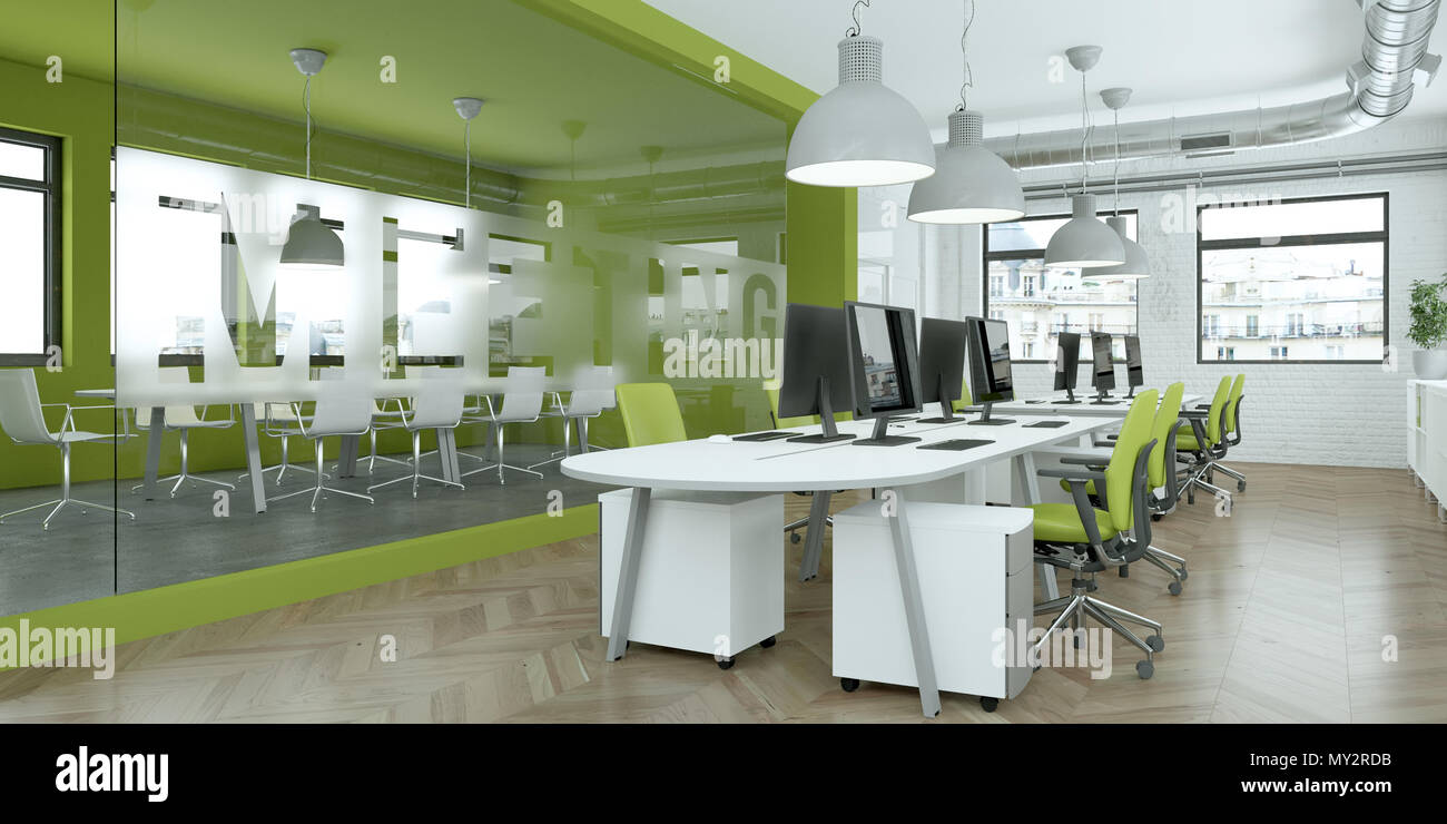 White Green Office Design Mr.Green's Office / MIA Design Studio