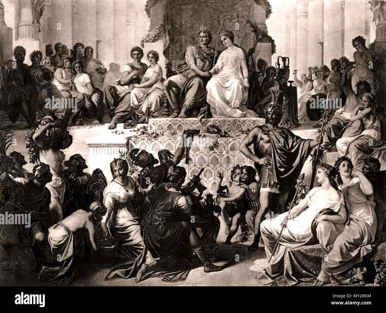 . English: The weddings at Susa . late 19 AD. This file is lacking ...