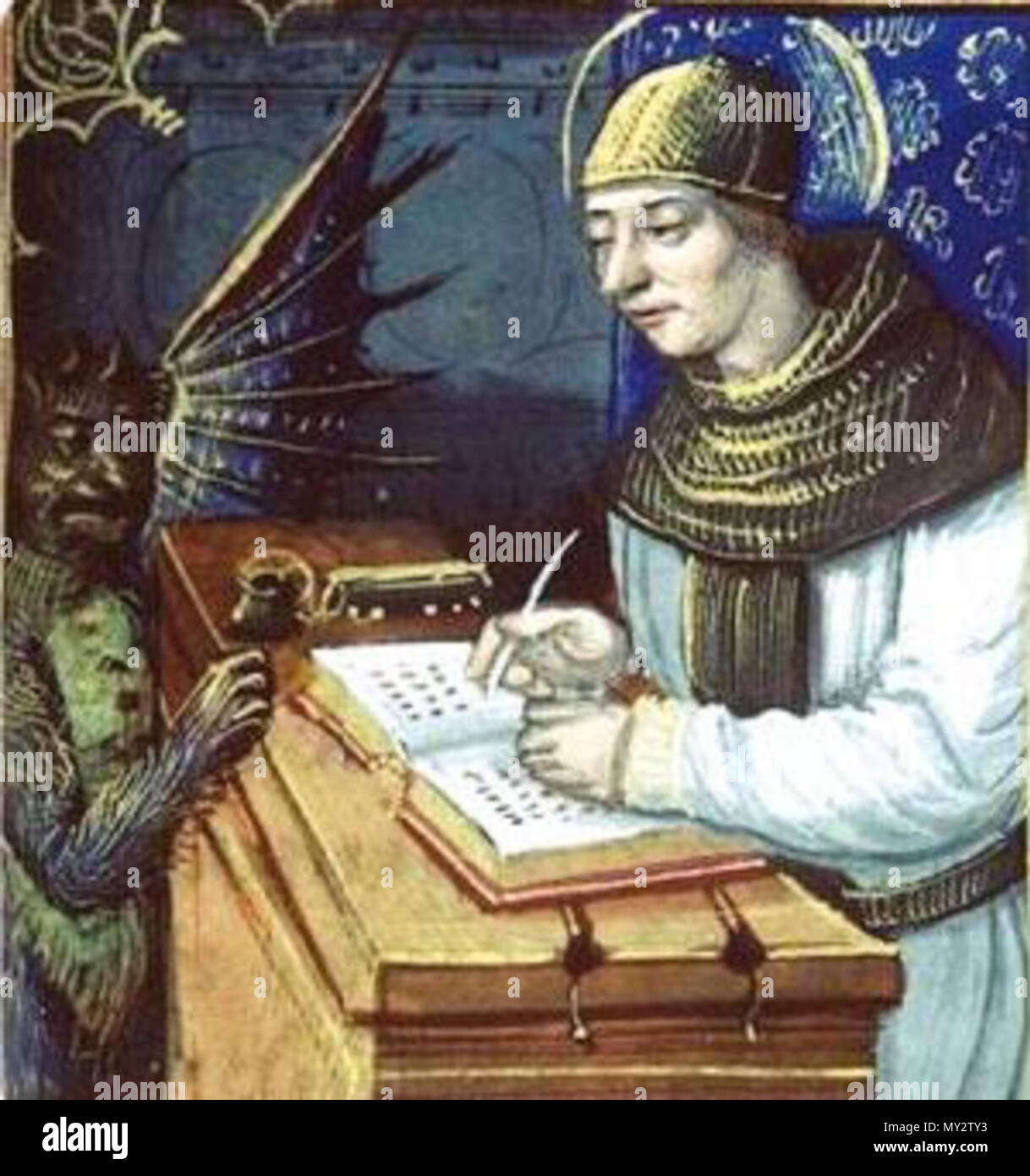 . Español: Representación de Titivillus en una iconografía antigua (s ...