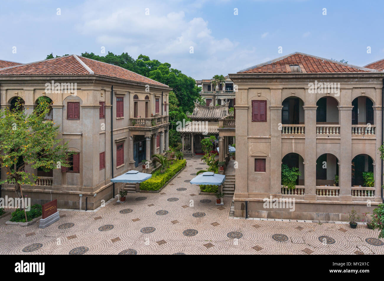 Xiamen, China - May 30, 2018: High Angle View of Hai Tian Tang Gou ...