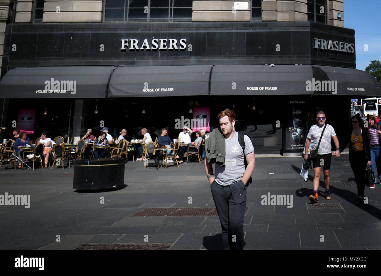House of Fraser department store at the west end of Princes Street ...