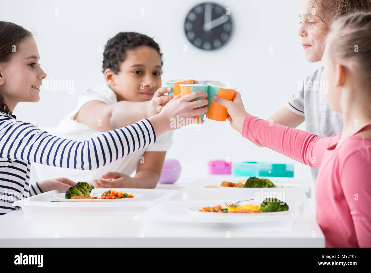 African boy party food buffet hi-res stock photography and images - Alamy