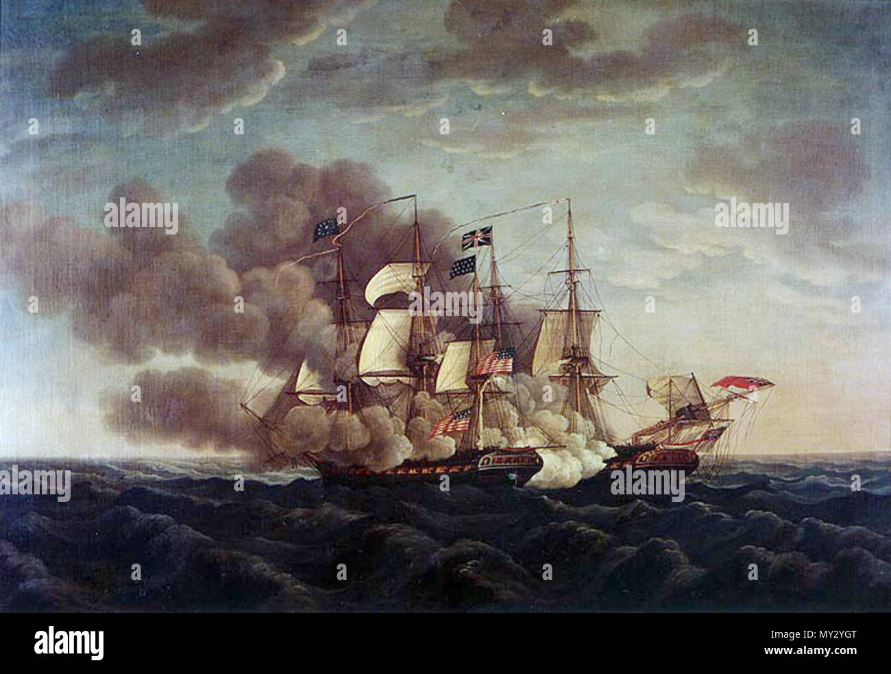 . Combat between USS Constitution and HMS Guerriere 542 USS ...