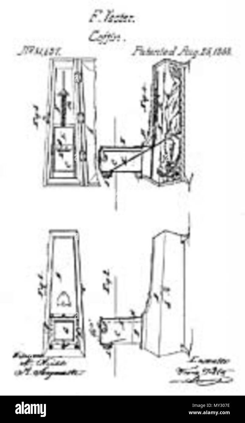. Design of Franz Vester's Burial Case . 25 August 1868. Franz Vester ...