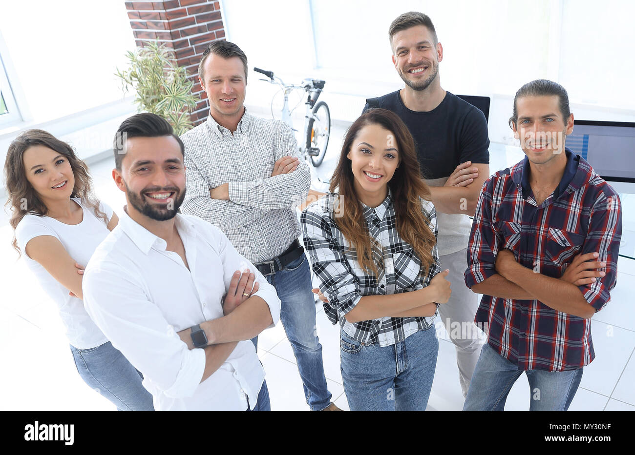 successful team of young people Stock Photo - Alamy