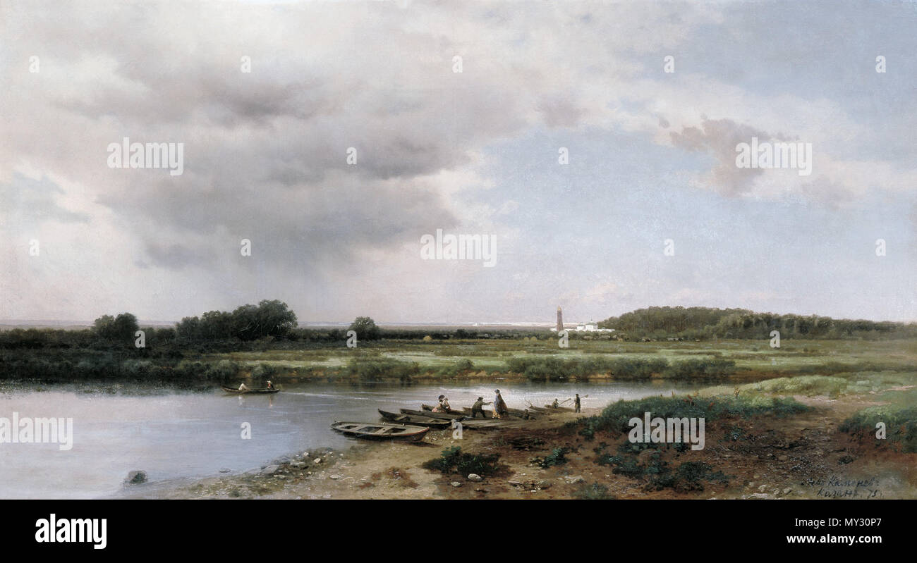 . English: View on the Kazanka River by Lev Kamenev. Русский: «Вид на ...