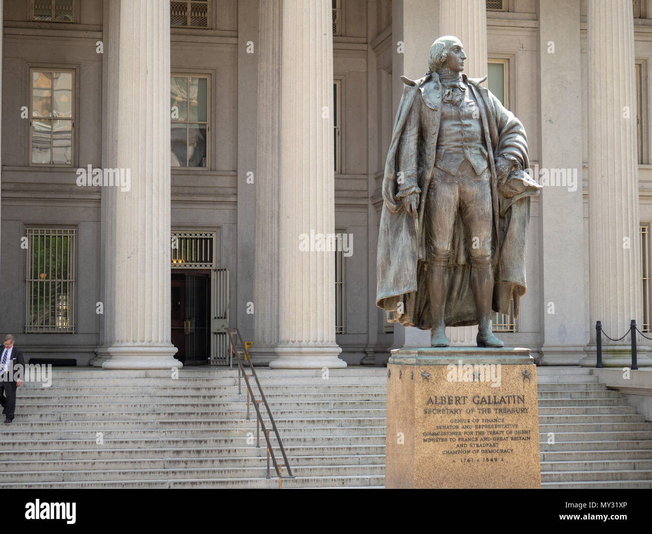 Statue treasury building washington dc hi-res stock photography and ...