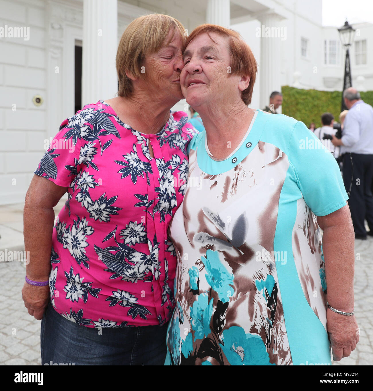 Twin sisiters Mairead Manley (left) and Breda Kennedy, survivors of the ...