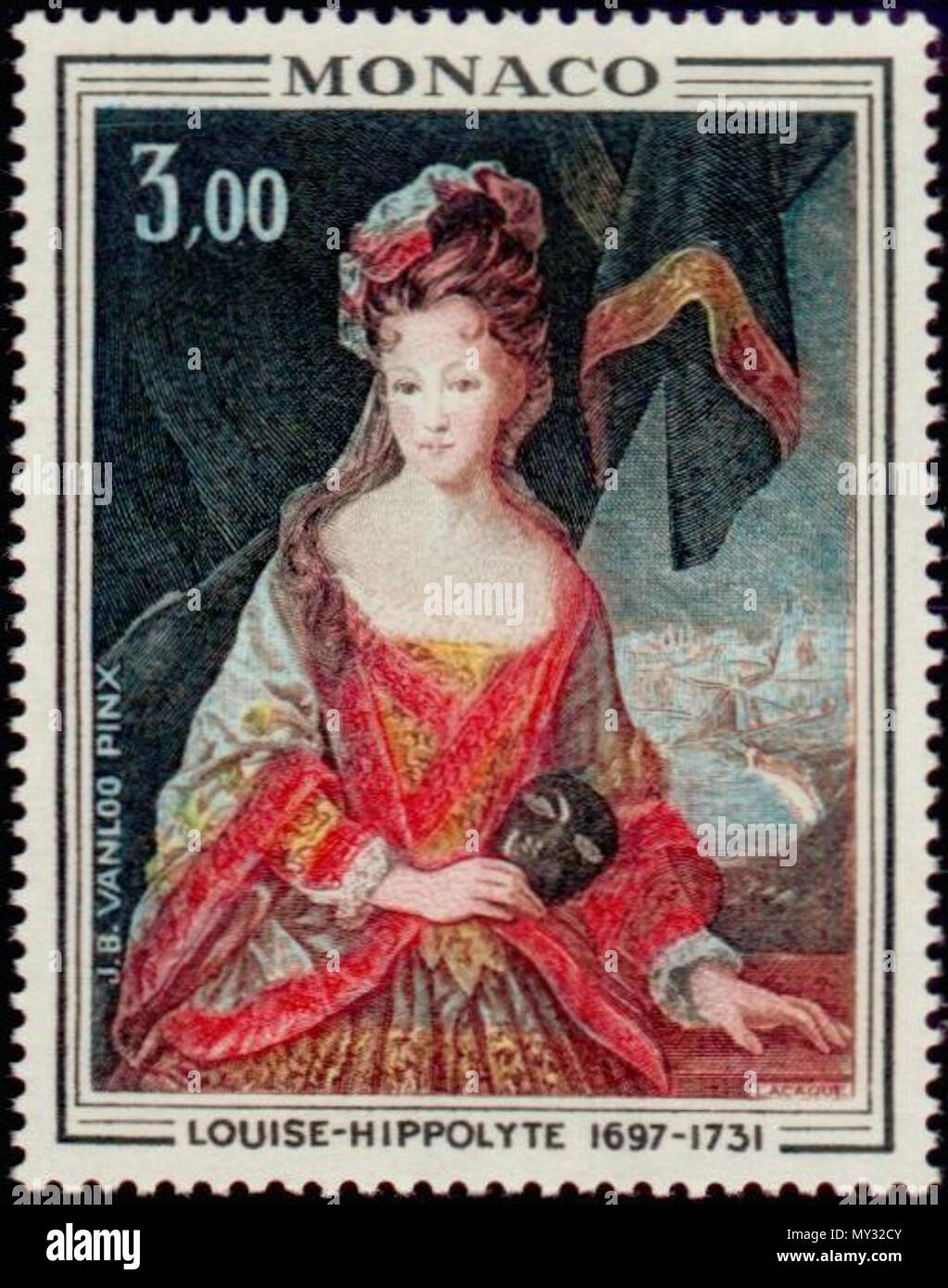 . English: Stamp of Louise Hippolyte of Monaco . 17 September 2006 ...