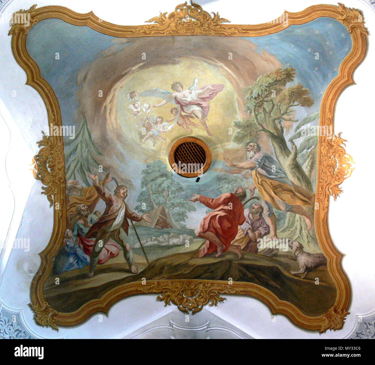 . English: Windberg abbey church ( Lower Bavaria ). Rococo frescos ...