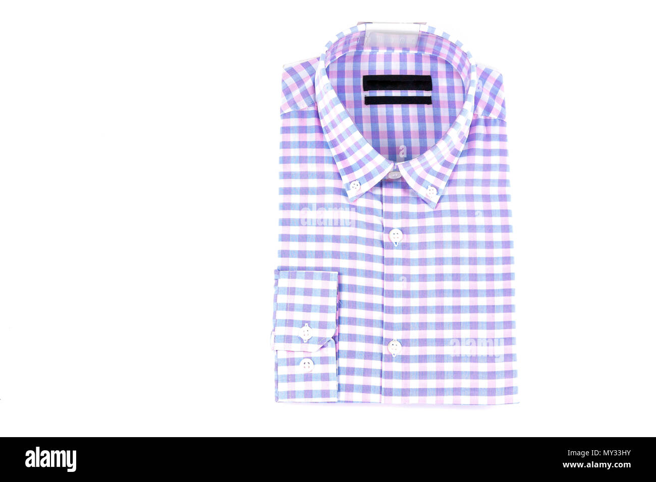 New men's long sleeve shirt isolated on white background Stock Photo ...