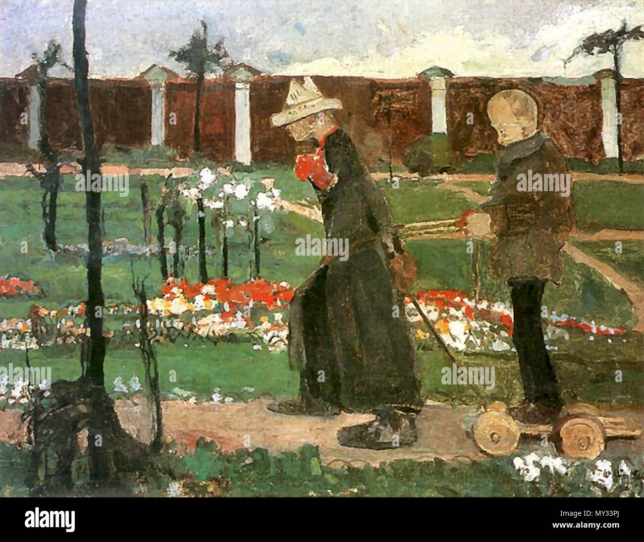 . English: Witold Wojtkiewicz: Behind the wall Deutsch: Witold ...