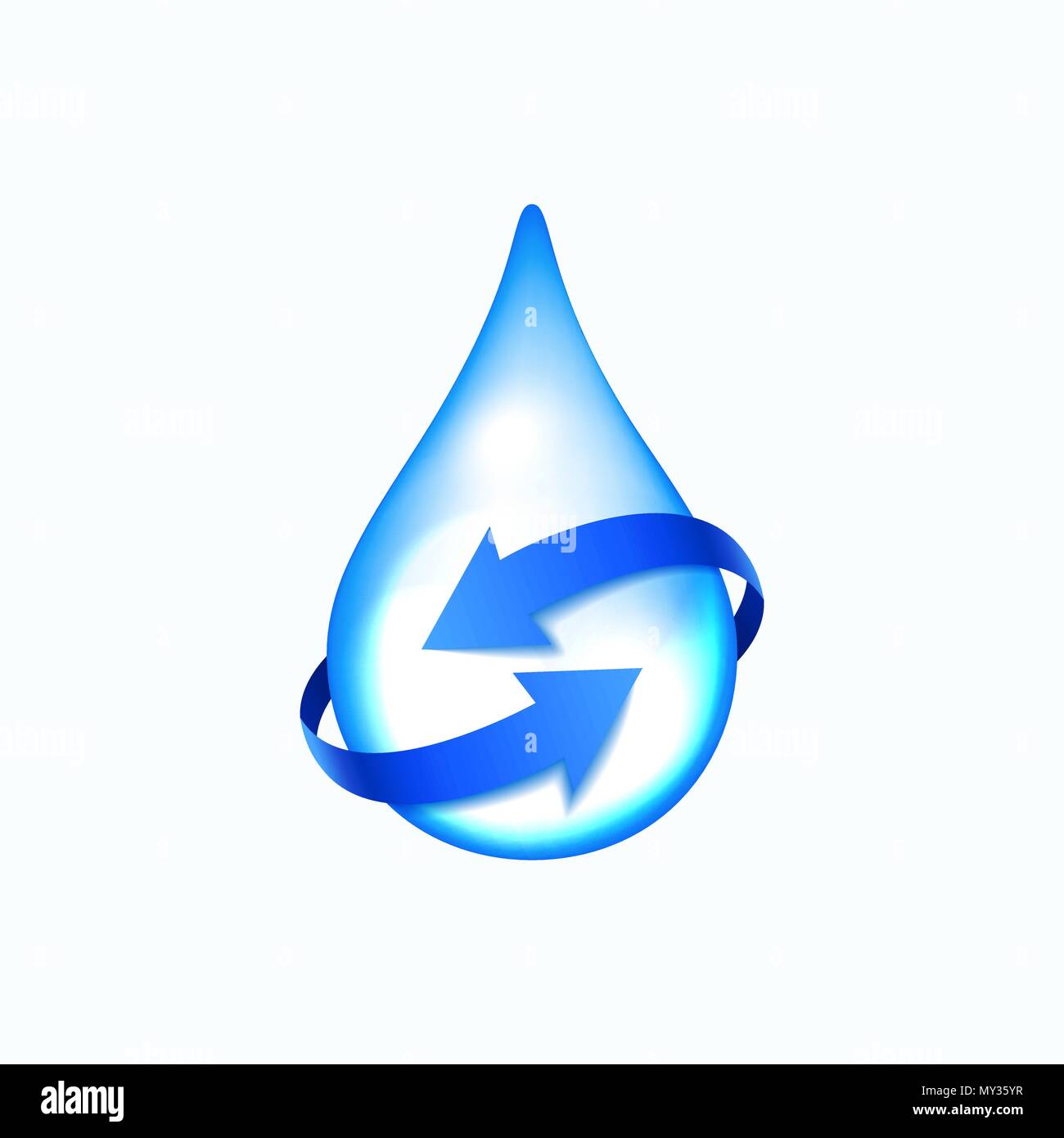 Concept environment recycling arrows Stock Vector Images - Alamy