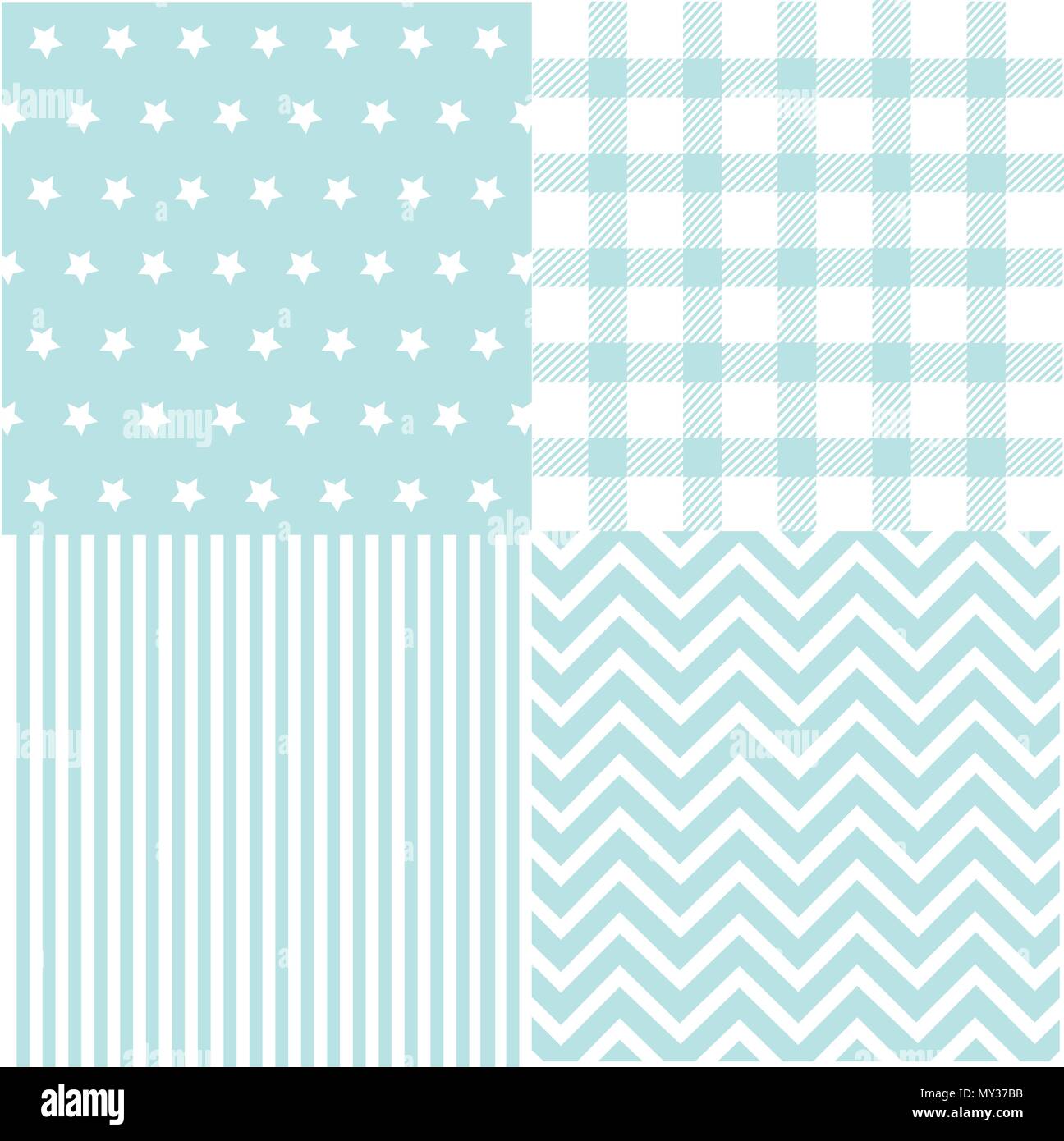 Baby shower set seamless Stock Vector Images - Alamy