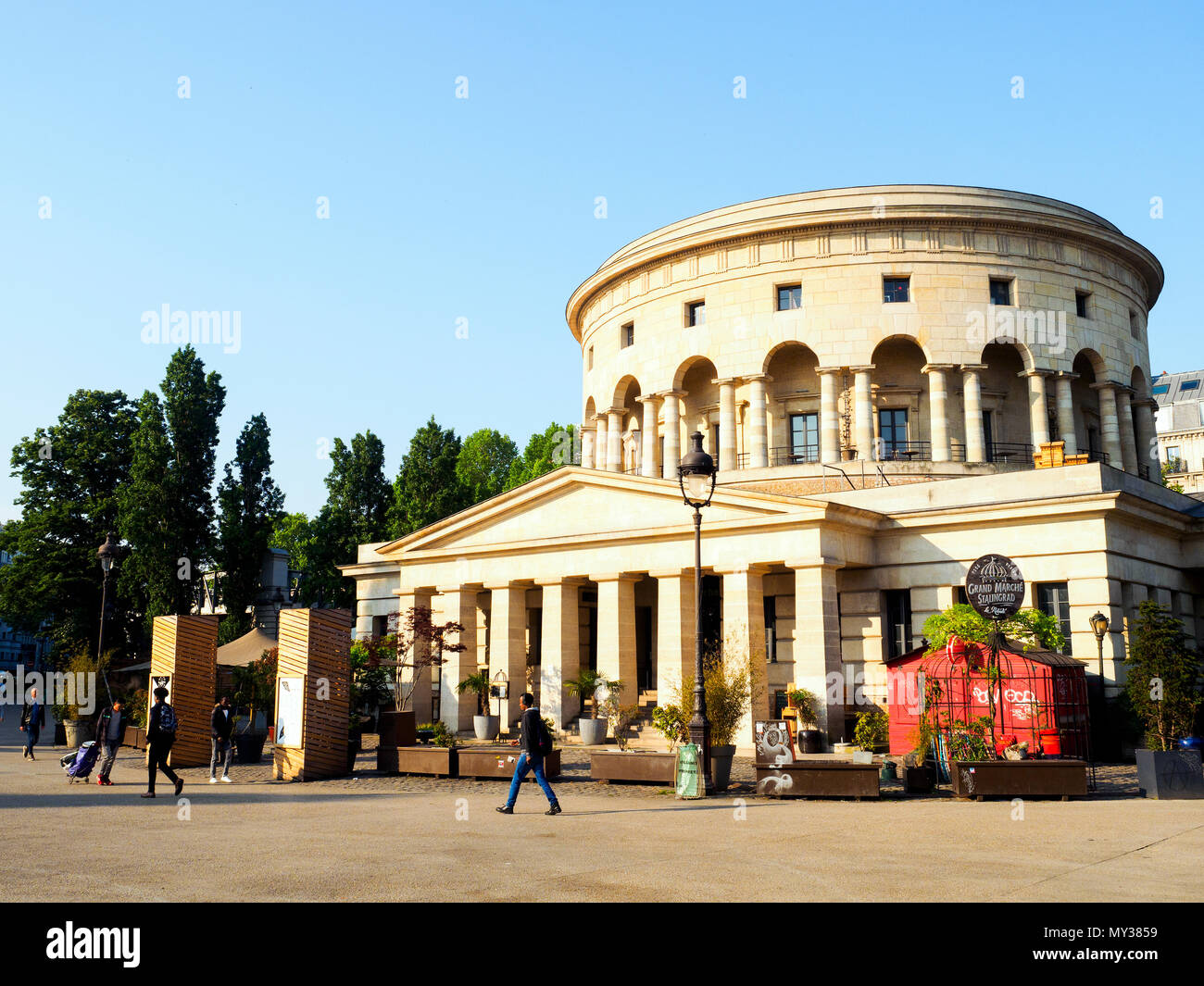 The 18th century Rotonde de la Villette by the architect Claude Nicolas ...