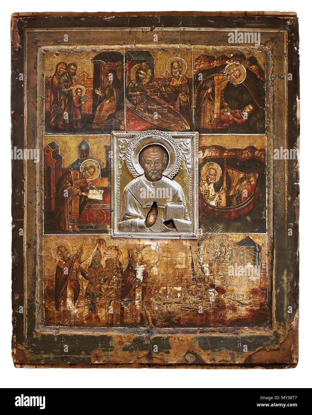 . Velikorezkaya ikon of Hl. Nikolaus, Russia Великорецкая икона ...