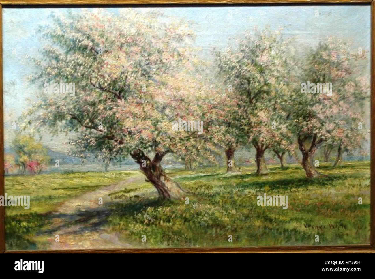 . English: Verner Moore White painting of apple blossoms . 27 May 2011 ...