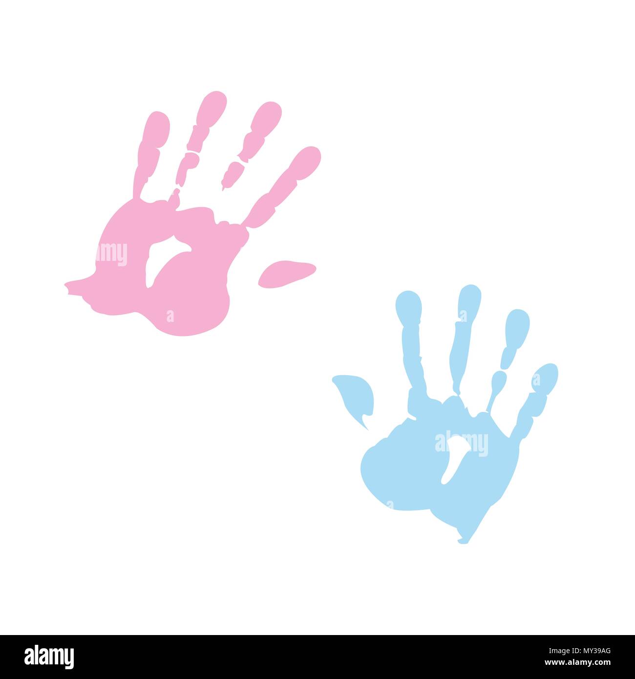 Baby Hand Print Vector
