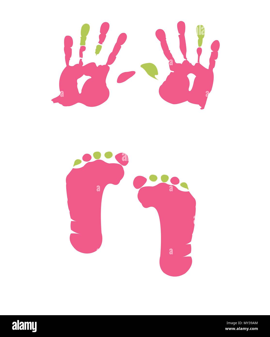 Baby Hand Print Clip Art