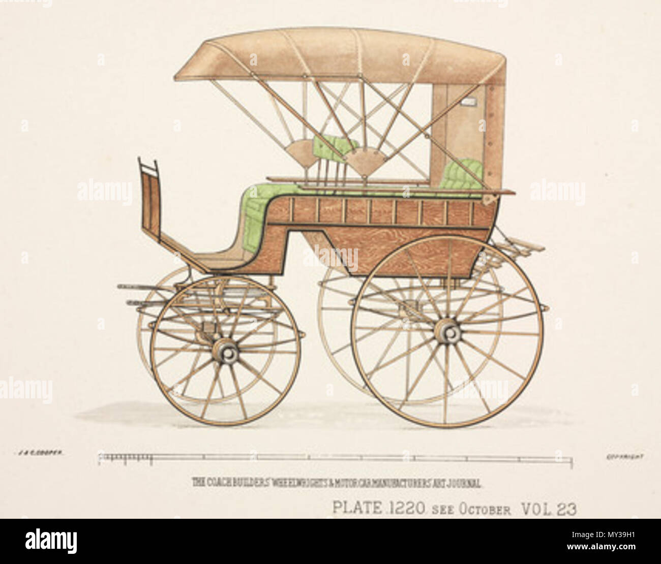 . Wagonette or phaeton, c 1903 One of a series of designs for various ...