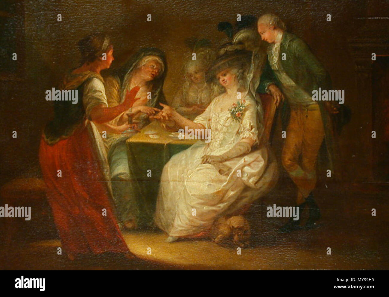 . German: Die Wahrsagerin . 18th century 556 Wahrsagerin 18 Jh Stock ...