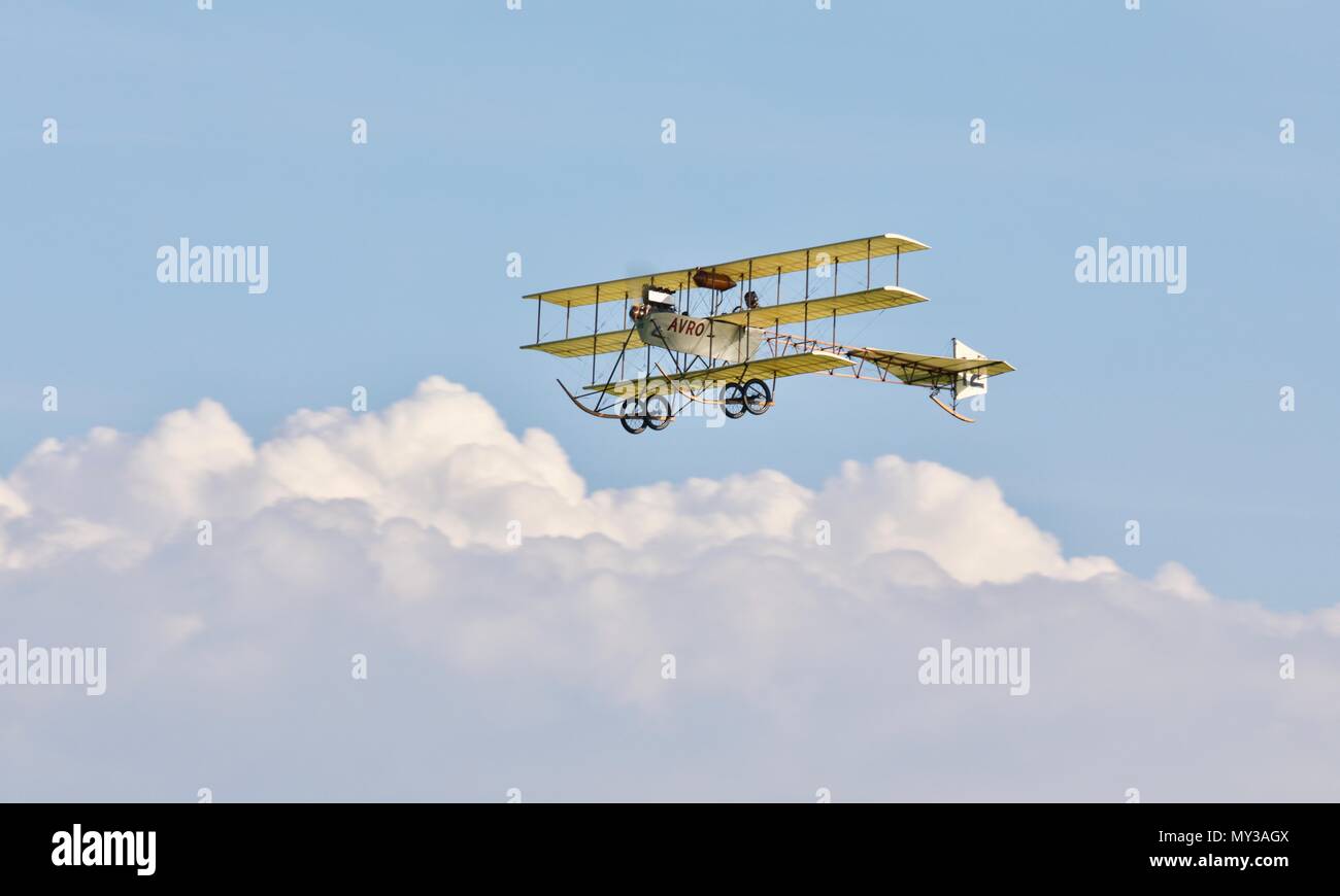 A replica of a 1910 Avro Triplane built for the 1965 film Those ...