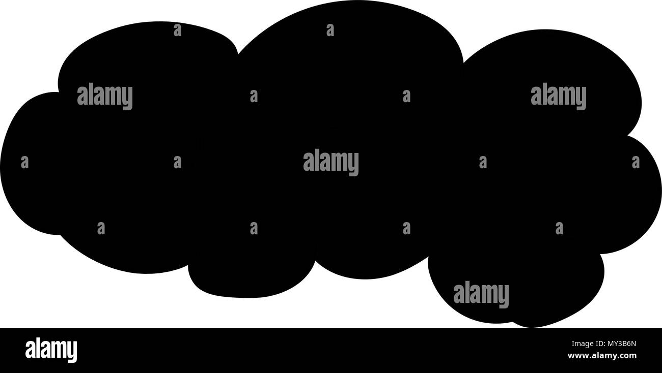 Illustration of cloud silhouette Stock Vector Image & Art - Alamy
