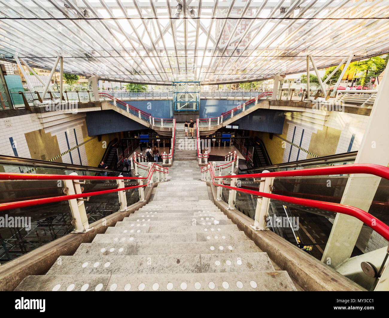 ROTTERDAM, THE NETHERLANDS - MAY 31, 2018: Rotterdam Blaak station ...