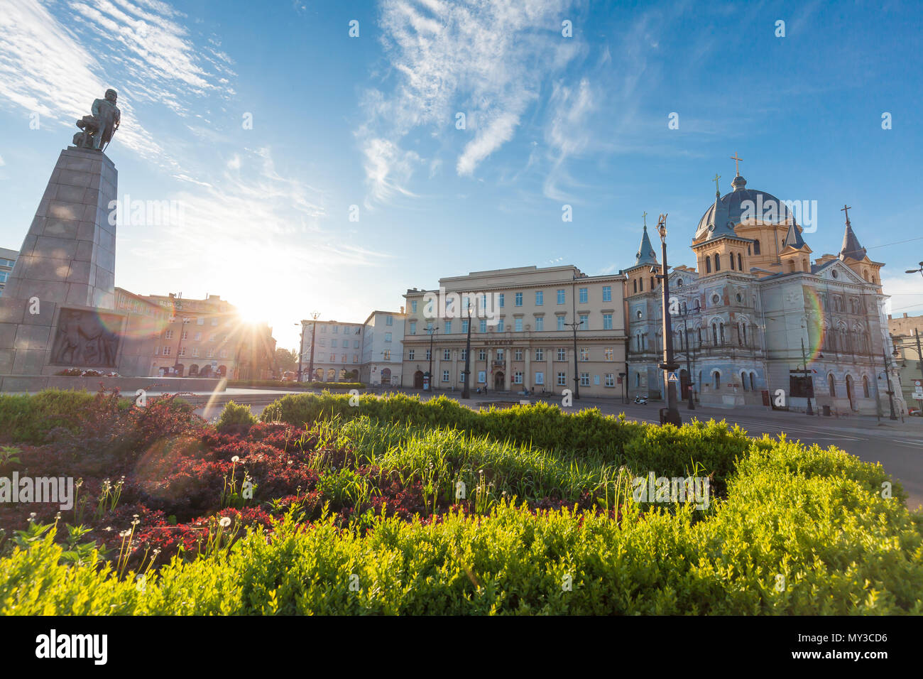 Lodz poland freedom square hi-res stock photography and images - Alamy