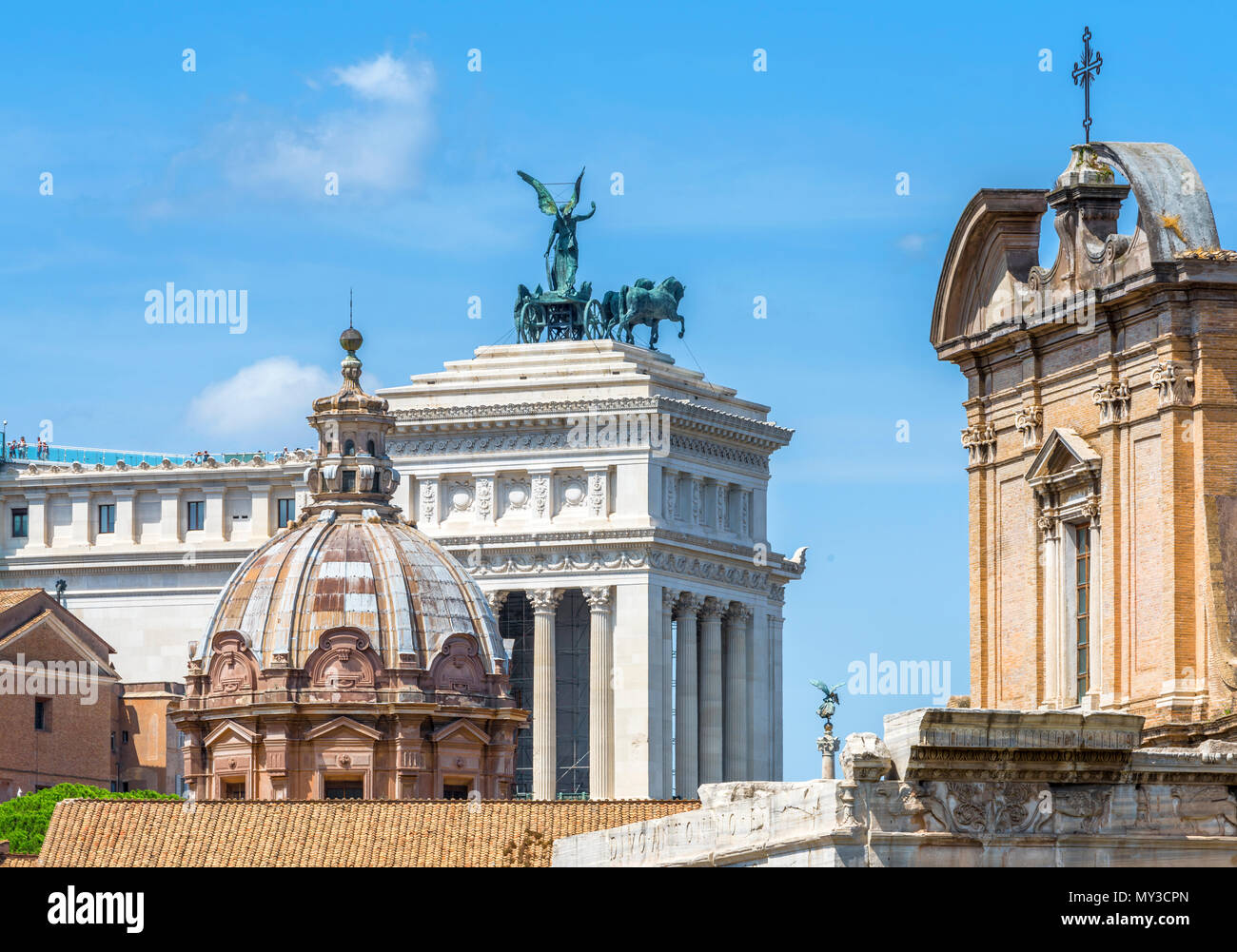 On the ruins of Roman Forum Stock Photo - Alamy