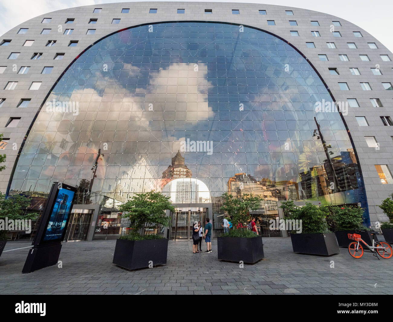 ROTTERDAM, NETHERLANDS - MAY 31, 2018: Exterior view of the Market Hall ...