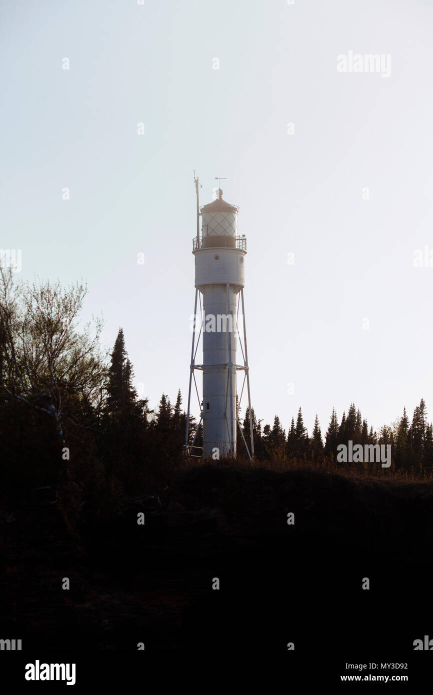 Devil's Island Lighthouse on Lake Superior and the Apostle Islands ...